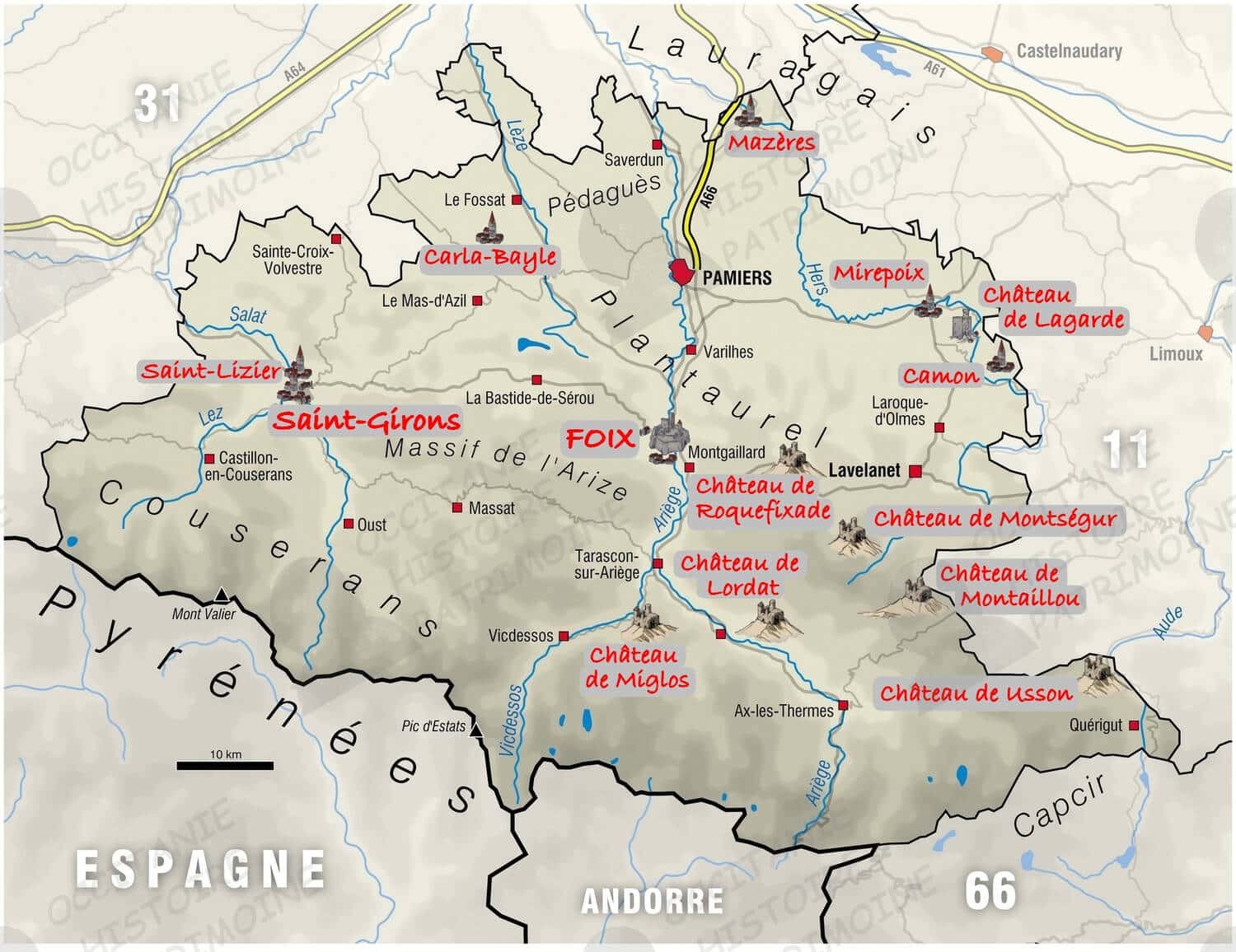 L’Ariège (09) - Occitanie Histoire et Patrimoine